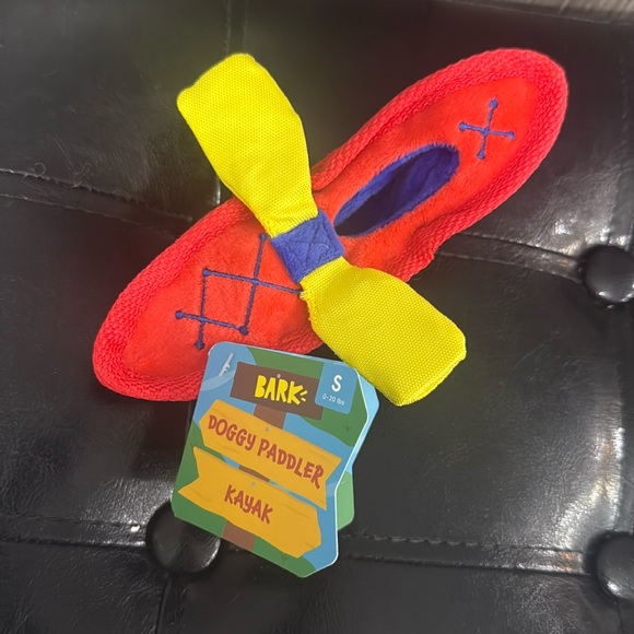 Bark | Dog | New Barkbox Doggy Paddler Red Kayak Small Bark Dog Plush ...